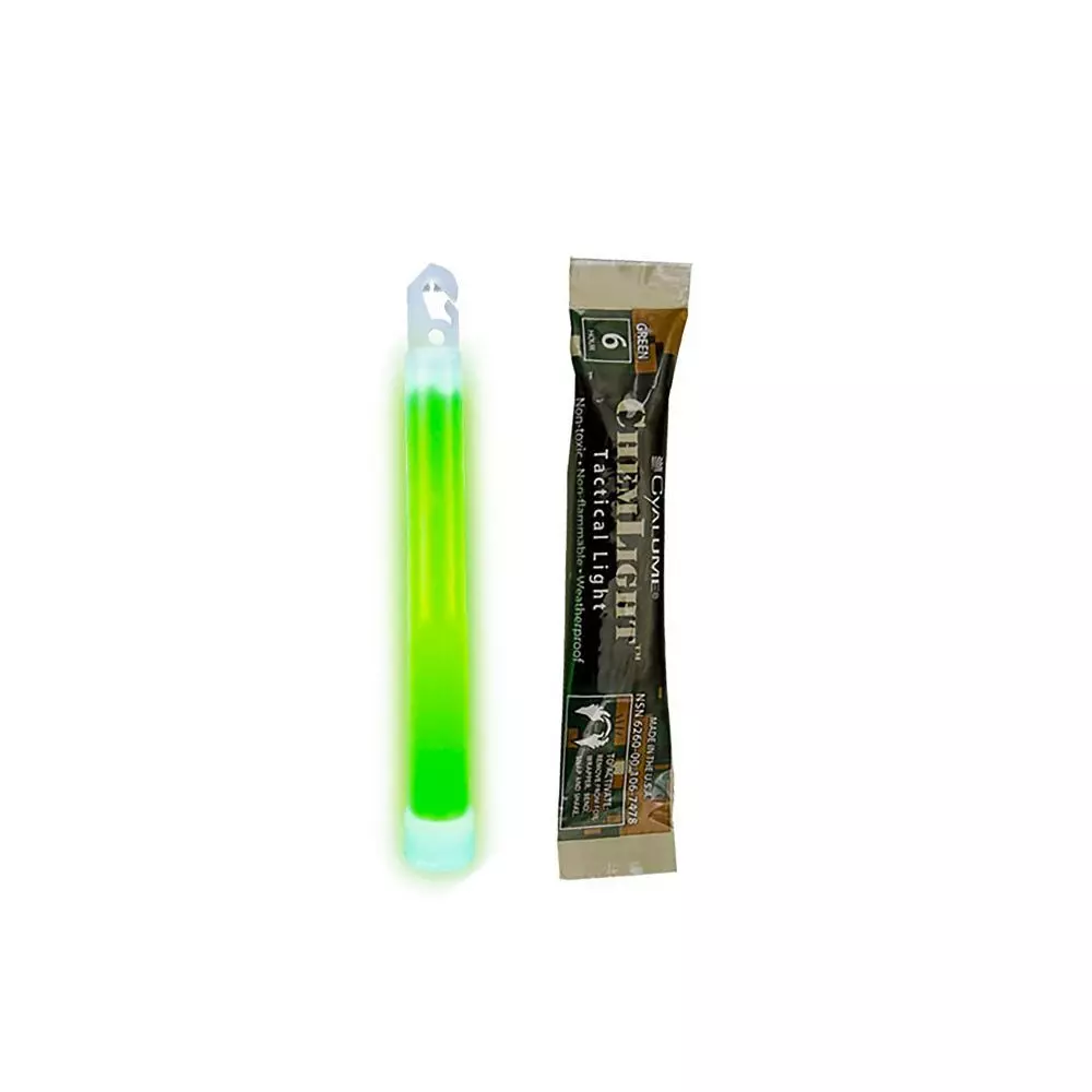 Bâton Lumineux ChemLight® 4" Vert - Cyalume