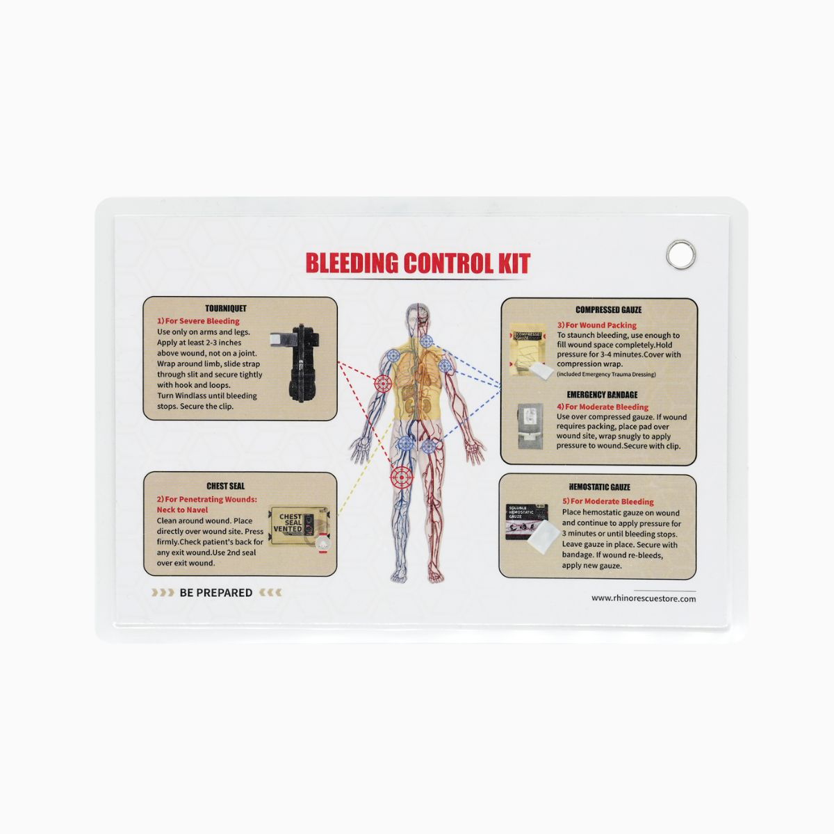Kit Bleeding control - 9pcs - Rhino Rescue